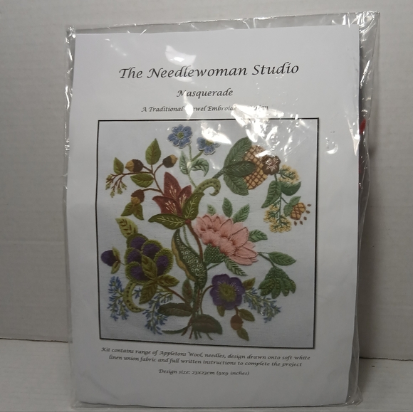 Art | New Crewel Embroidery Kit Needlewomans Studio Etsy Level ...